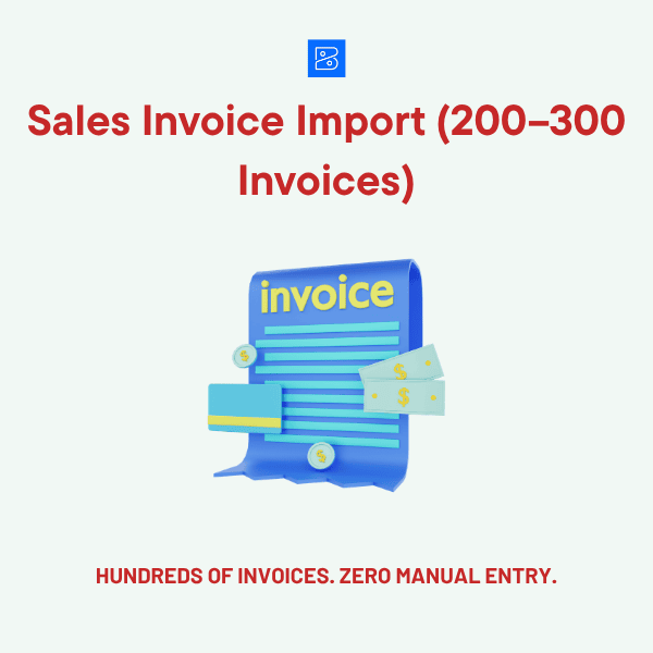 Zoho Books Sales Invoice Import Service | Bulk Invoice Upload